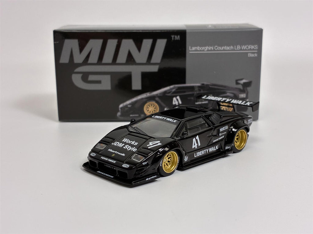 Lamborghini Countach LB-Works Black LHD 1:64 Scale Mini GT MGT01081L ...