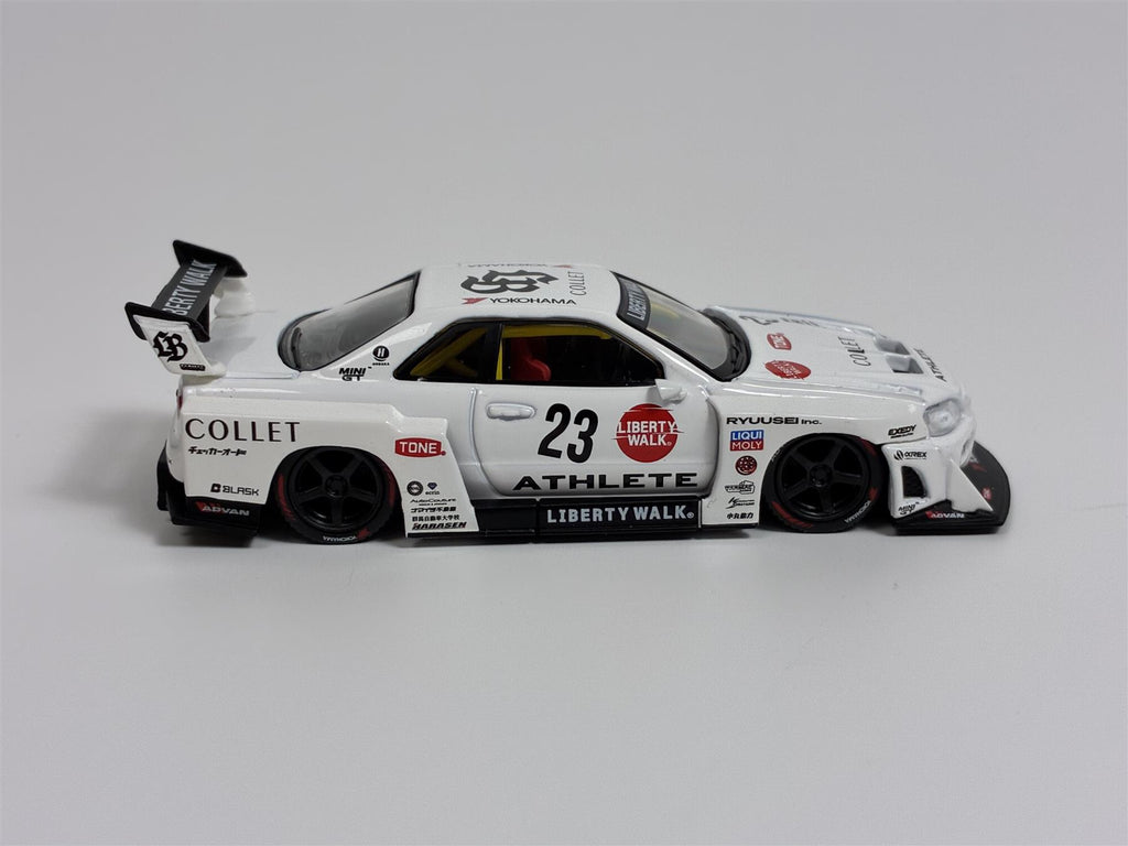 Nissan LB-ER34 Super Silhouette Athlete Collet RHD 1:64 Scale Mini GT ...