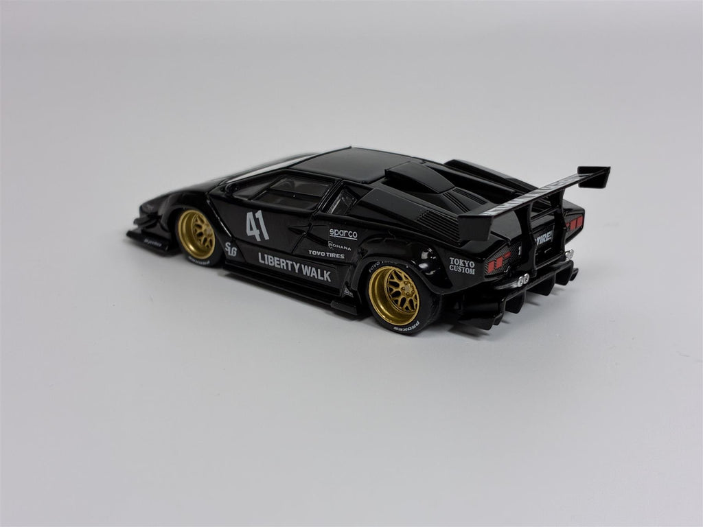 Lamborghini Countach LB-Works Black LHD 1:64 Scale Mini GT MGT01081L ...