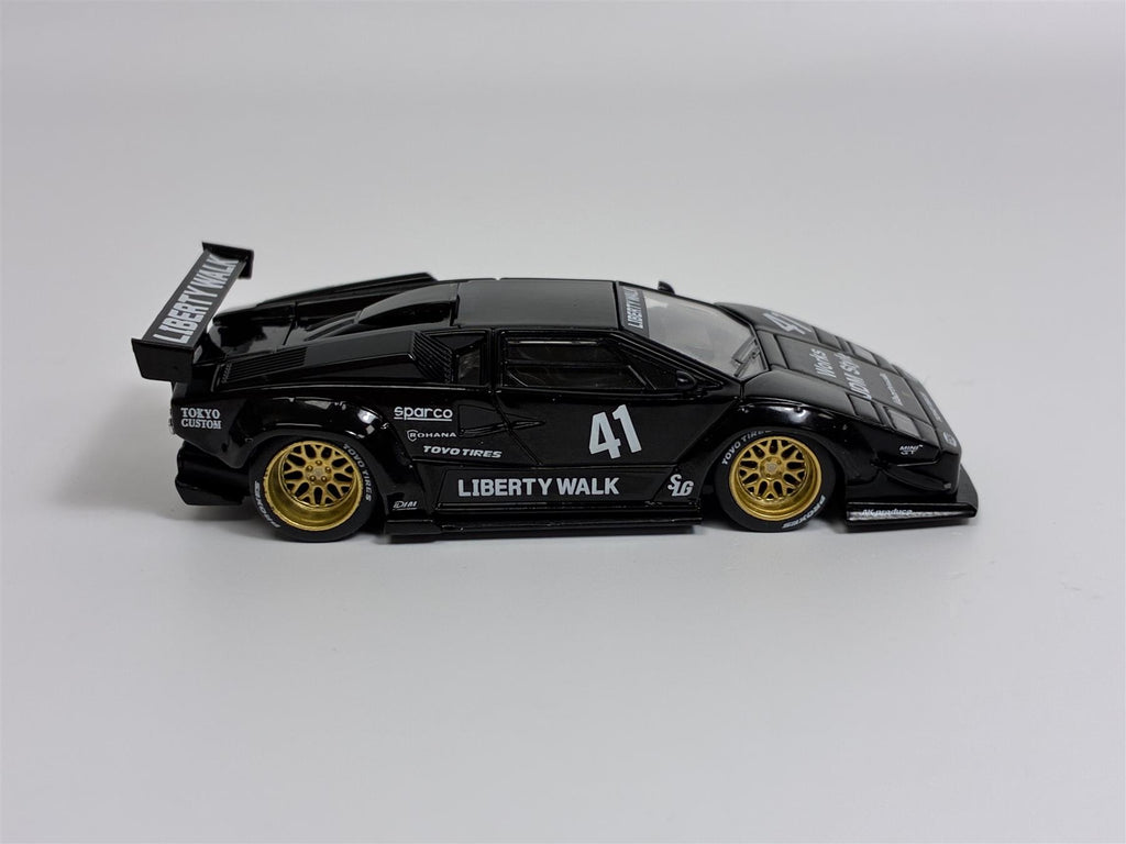 Lamborghini Countach LB-Works Black LHD 1:64 Scale Mini GT MGT01081L ...