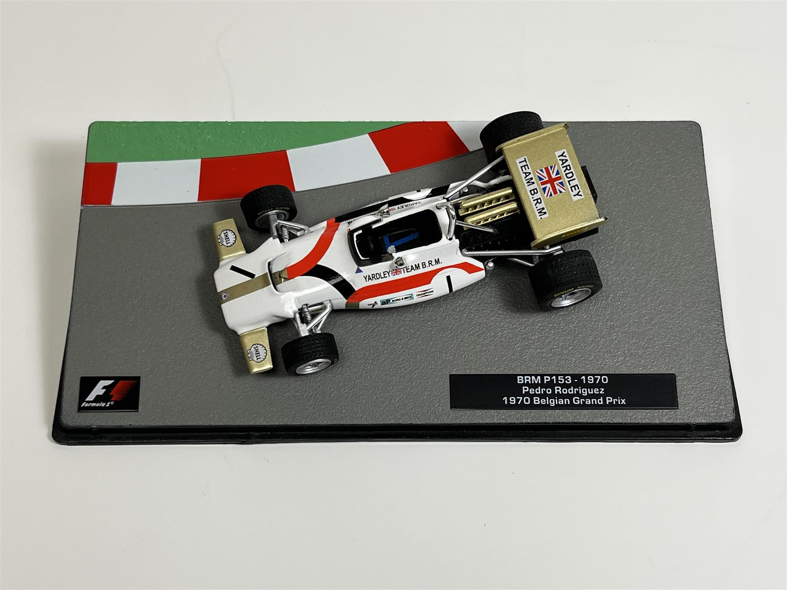 Pedro Rodriguez BRM P153 1970 F1 Collection 1:43 Scale – Mcslots